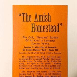 Other | Vintage The Amish Homestead Pennsylvania Travel Brochure ...